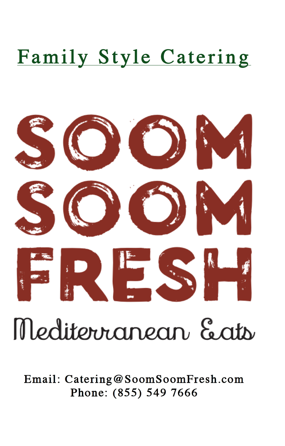 Fresh, Healthy Mediterranean Catering | Soom Soom Los Angeles